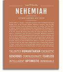 Nehemiah | Name Art Print – Name Stories