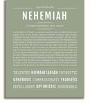 Nehemiah | Name Art Print – Name Stories