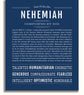 Nehemiah Personalized Name Meaning Art Prints – Name Stories