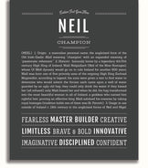 Neil | Name Art Print – Name Stories