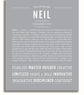 Neil | Name Art Print – Name Stories