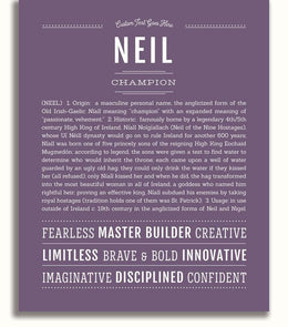 Neil | Name Art Print – Name Stories