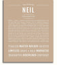 Neil | Name Art Print – Name Stories