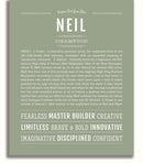 Neil | Name Art Print – Name Stories