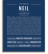 Neil | Name Art Print – Name Stories