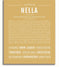 Nella | Name Art Print – Name Stories