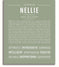 Nellie Personalized Name Meaning Art Prints – Name Stories