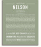 Nelson | Name Art Print – Name Stories