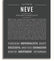 Neve | Name Art Print – Name Stories
