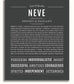 Neve | Name Art Print – Name Stories