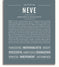 Neve | Name Art Print – Name Stories