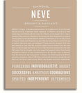 Neve | Name Art Print – Name Stories