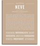 Neve | Name Art Print – Name Stories
