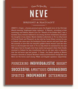 Neve | Name Art Print – Name Stories
