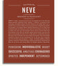 Neve | Name Art Print – Name Stories