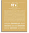 Neve | Name Art Print – Name Stories