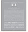 Nia | Name Art Print – Name Stories