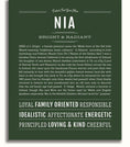 Nia | Name Art Print – Name Stories