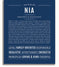 Nia | Name Art Print – Name Stories