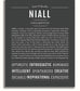 Niall | Name Art Print – Name Stories