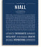 Niall Personalized Name Meaning Art Prints – Name Stories