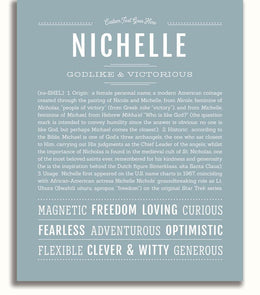 Nichelle | Name Art Print – Name Stories