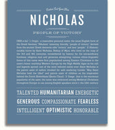 Nicholas | Name Art Print – Name Stories