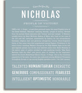 Nicholas | Name Art Print – Name Stories