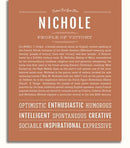 Nichole | Name Art Print – Name Stories