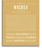 Nicole | Name Art Print – Name Stories