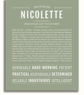 Nicolette | Name Art Print – Name Stories