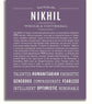 Nikhil Personalized Name Meaning Art Prints – Name Stories