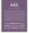 Nikki Personalized Name Meaning Art Prints – Name Stories