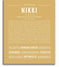Nikki | Name Art Print – Name Stories