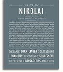 Nikolai | Name Art Print – Name Stories