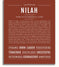 Nilah | Name Art Print – Name Stories