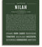 Nilah Personalized Name Meaning Art Prints – Name Stories