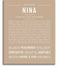 Nina | Name Art Print – Name Stories