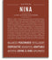 Nina | Name Art Print – Name Stories