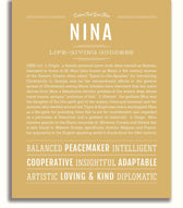 Nina | Name Art Print – Name Stories