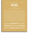 Nina | Name Art Print – Name Stories
