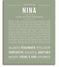 Nina | Name Art Print – Name Stories