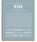 Nina | Name Art Print – Name Stories