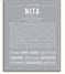 Nita | Name Art Print – Name Stories