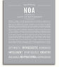 Noa (female) | Name Art Print – Name Stories