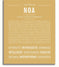 Noa (female) | Name Art Print – Name Stories