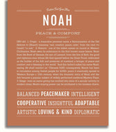 Noah | Name Art Print – Name Stories