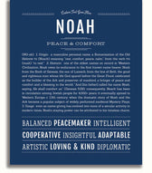 Noah | Name Art Print – Name Stories