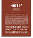 Noelle | Name Art Print – Name Stories