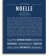 Noelle | Name Art Print – Name Stories